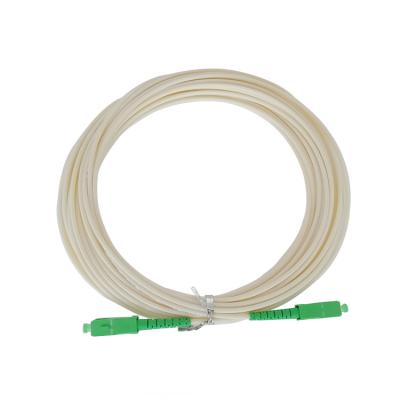 China G657A1 G652D SC APC UPC Simplex Single Mode Fiber Optic Patch Cord 0.25dB for sale