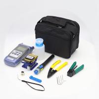 China FTTH Fiber Optic Tool Kit 9 Pcs with Optical Power Meter and VFL for Network Installation for sale