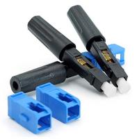 China SC APC UPC Single Mode Field Assembly Optical Fast Connector For Ftth Drop Cable for sale