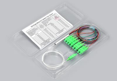 China Steel Tube 1x8 PLC Fiber Splitter SC/APC 1260-1650nm Low Insertion Loss 10.2dB for sale