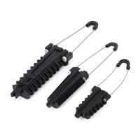 China Aluminum Overhead Anchor Drop Cable Clamp wire Wedge Clamp Fiber Optical Line for sale