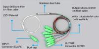China FTTH Fiber Optical PLC Splitter With 1*8 Sc/Apc Steel Tube Type for sale