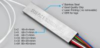 China FTTH Fiber Optical PLC Splitter With 1*8 Sc/Apc Steel Tube Type for sale
