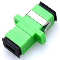China High Precision Ceramic SC APC Fiber Optic Adapter Low Insertion Loss 0.2dB for sale