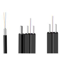 China FRP Flat Drop Fiber Cable 1-4 Cores G.657A2 LSZH 5.2x2.0mm Indoor for sale