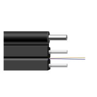 China FRP Flat Drop Fiber Cable 1-4 Cores G.657A2 LSZH 5.2x2.0mm Indoor for sale