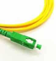China SC APC Simplex 3.0mm Single Mode Fiber Optic Patch Cord Cable 9/125 G652D for sale