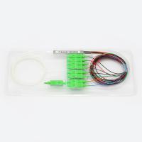 China ISO9001 PVC G657A1 0.9mm Fiber Optic PLC Splitter for sale