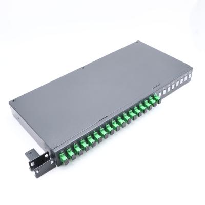 China 50dB OEM Rack Mount 0.5m Fiber Optic PLC Splitter for sale