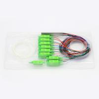 China 1x16 Steel Tube PLC Fiber Optic Splitter G657A 0.9mm 1m SC/APC for sale
