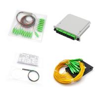 China 1x16 Steel Tube PLC Fiber Optic Splitter G657A 0.9mm 1m SC/APC for sale