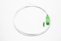 China FTTX Low PDL Single Mode Fiber Optic Pigtail SC APC 0.9mm G652 for sale