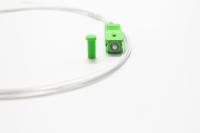 China FTTX Low PDL Single Mode Fiber Optic Pigtail SC APC 0.9mm G652 for sale