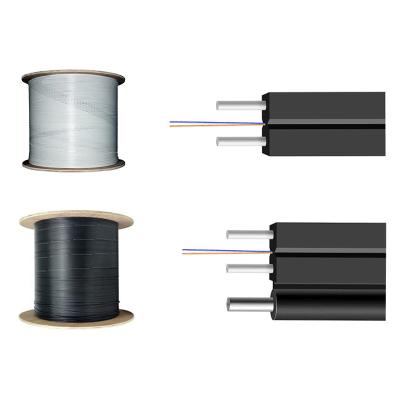 China G657A1 LSZH FTTH Drop Fiber Optic Cable 2.0x6.2mm Self-Supporting Aerial for sale