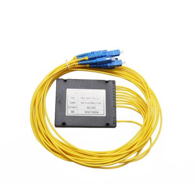 China Sc Upc Connectors 1260nm Fiber Optic Plc Splitter for sale