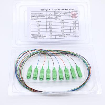 China G657A SC APC Fiber Optic PLC Splitter For FTTx Systems for sale