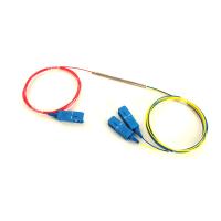 China SC UPC 1x2 Mini Tube FBT Fiber Optic Splitter 1310 1550nm Low PDL for sale