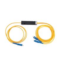 China 1x2 ABS Box Fiber Optic FBT Coupler SC/UPC 1310 1490 1550nm 55dB for sale