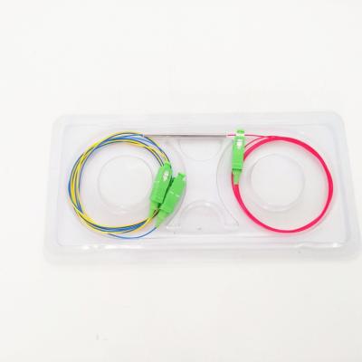 China 0.2dB Low PDL PLC Splitter Fiber Optic FBT Coupler for sale