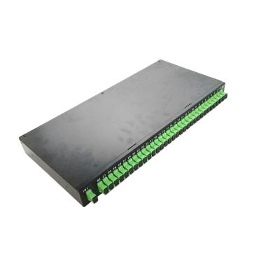 China Grey Black 1x32 Rack Mount Apc Fiber Optic PLC Splitter for sale