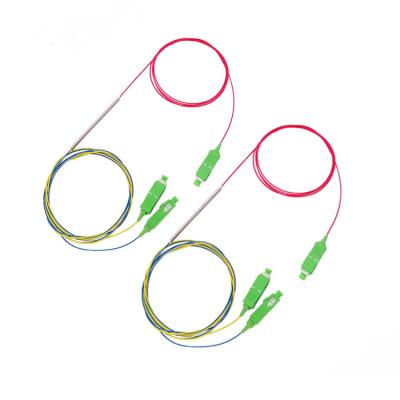 China Low Excess Loss 50/50 Ratio Fiber Optic FBT Coupler 1310nm 1550nm Dual Window for sale