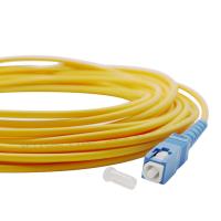 China 55dB PVC LSZH G657A Armored Fiber Optic Patch Cord for sale