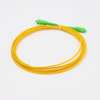 China Single Mode PVC G652D SC APC Fiber Optic Patch Cord 3.0mm 1m for sale