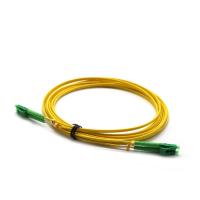 China Yellow Back Reflection Loss 0.3dB FTTH Patch Cord Single Mode Duplex LC APC for sale