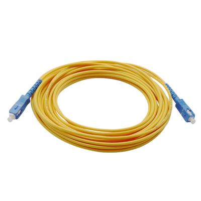 China Sc Upc To Sc Upc Single Mode Fiber Optic Patch Cord for sale