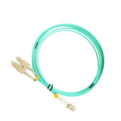 China Single Mode Duplex Om3 Sc Upc To Lc Upc Fiber Optic Patch Cord for sale