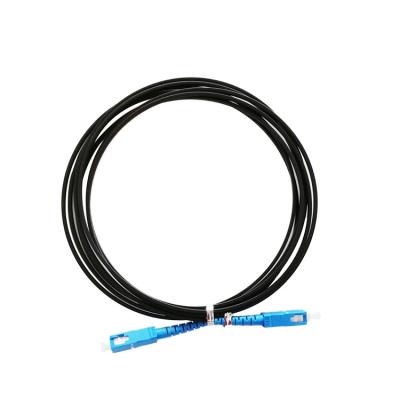 China 3.0mm Fiber Optic Patch Cord Single Mode SC UPC Simplex FTTH Drop Cable for sale