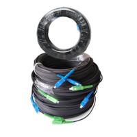 China G652D LSZH 2.0x5.3mm FTTH Drop Fiber Optic Patch Cord 1km GR326 for sale