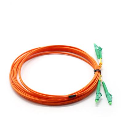 China LC APC to LC APC Duplex Fiber Optic Patch Cord 3.0mm SM G.652 Low Insertion Loss for sale