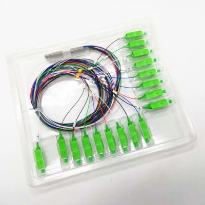 China 1x16 SC APC Fiber Optic Steel Tube PLC Splitter 1260-1650nm Low Insertion Loss for sale