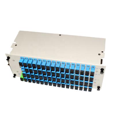 China Cassette Type 1x64 Sc/Upc Passive Fiber Optic Splitter Types for sale