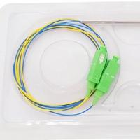 China Steel Tube SC APC Fiber Optic FBT Coupler 1x2 Splitter 1310nm 1550nm for sale