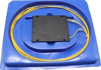 China ABS Box Yellow 55dB 1490nm Fiber Optic FBT Coupler for sale