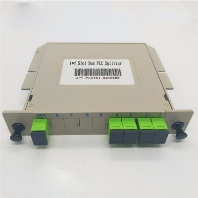 China Cassette Type 1x4 Sc/Apc Passive Fiber Optic Splitter Types for sale