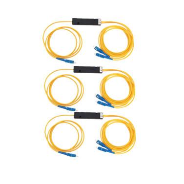 China 1x2 SC UPC Fused Fiber Splitter 1310nm 1550nm Low PDL ABS Box Telecom for sale