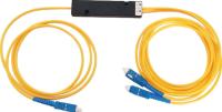 China 1x2 SC UPC Fused Fiber Splitter 1310nm 1550nm Low PDL ABS Box Telecom for sale
