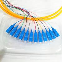 China 12 Cores LSZH 0.9mm SC UPC Low PDL Fiber Optic Pigtail for sale