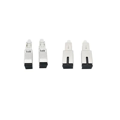 China SC UPC Male to Female Fiber Optic Attenuator 1310nm 1-30dB Fixed Attenuation for sale