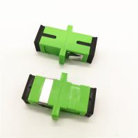 China SC APC Simplex Green Fiber Optic Adaptor FTTB FTTX Low Insertion Loss 0.2dB for sale