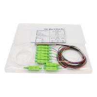 China 1x8 Steel Tube PLC Splitter 1M SC/APC Fiber Optic 1260-1650nm for sale