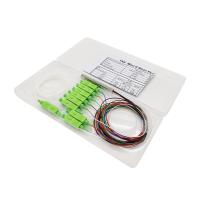 China 1x8 Steel Tube PLC Splitter 1M SC/APC Fiber Optic 1260-1650nm for sale