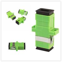 China SC APC Sm Sx Green FTTH CATV 0.2dB Fiber Optic Adapter for sale
