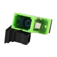 China SC APC Sm Sx Green FTTH CATV 0.2dB Fiber Optic Adapter for sale