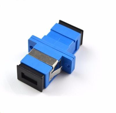 China SC UPC Simplex Single Mode Fiber Optic Adapter 0.1dB Low Insertion Loss FTTH for sale