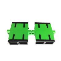 China SC APC Singlemode Duplex Fiber Optic Adapter 0.2dB Insertion Loss for sale
