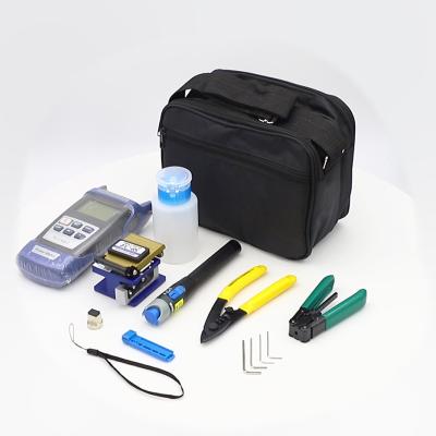 China FTTH Fiber Optic Tool Kit with 10mW VFL and Optical Power Meter for FTTx Maintenance for sale